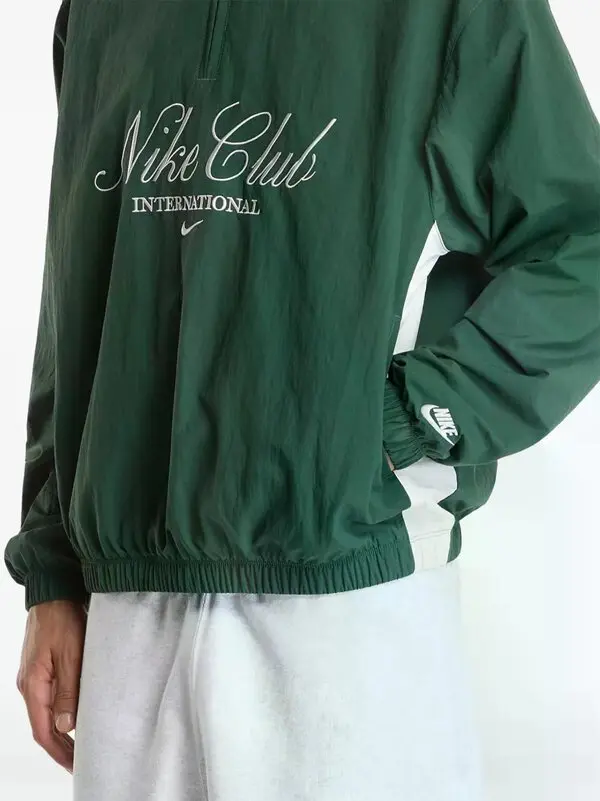 Nike Club Logo-embroidered Jacket - Green
