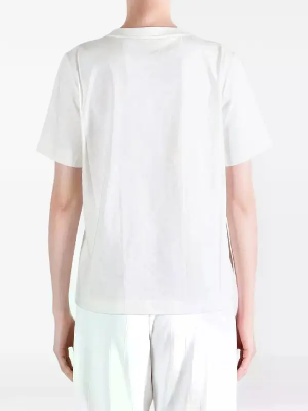 Burberry Knight-stamp Cotton T-shirt - White