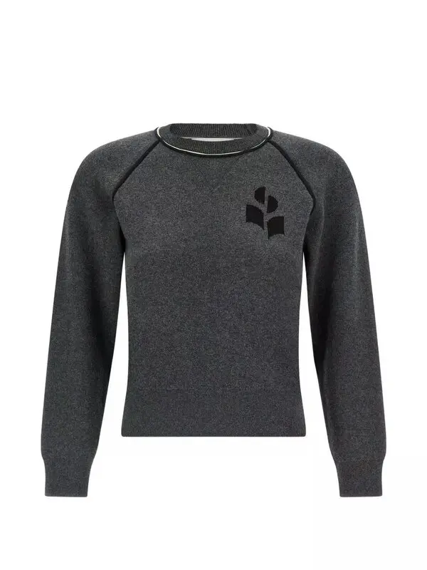 MARANT ETOILE Loriby Logo-flocked Sweater