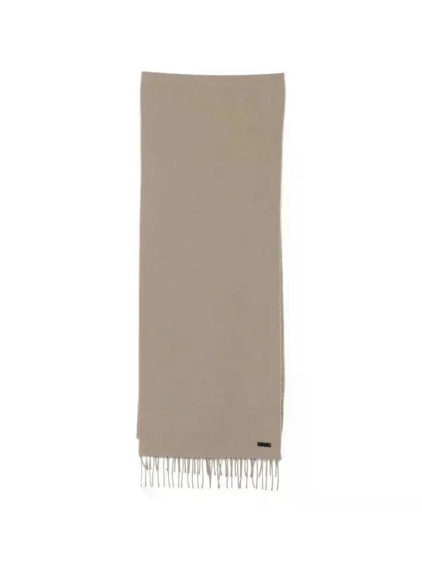 BOSS Naster Logo-plaque Scarf - Brown