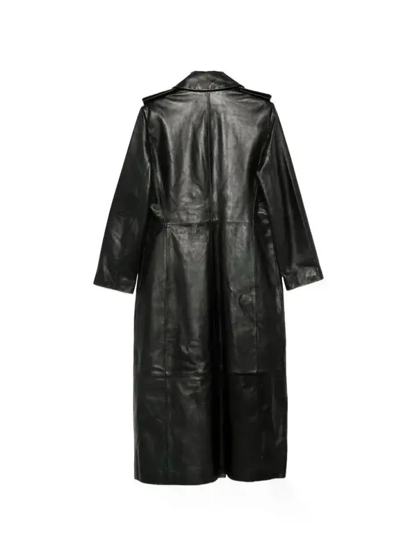 Liviana Conti Double-breasted Leather Coat
