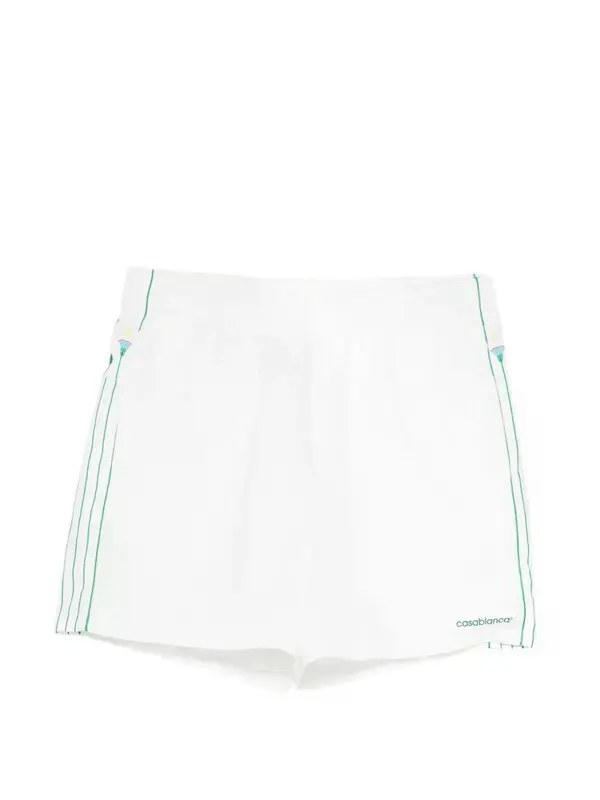 Casablanca Logo-print Swimming Shorts - White