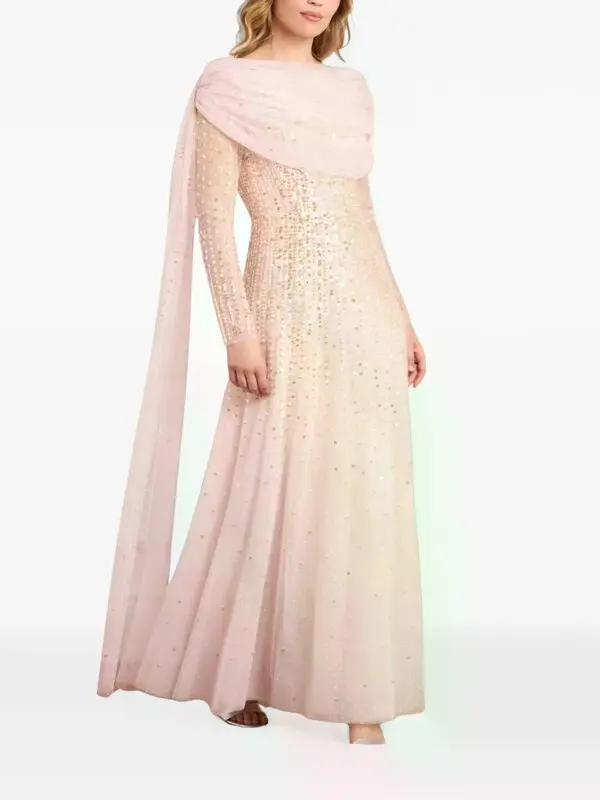 NEEDLE & THREAD Moonlight Sequin-embellished Gown