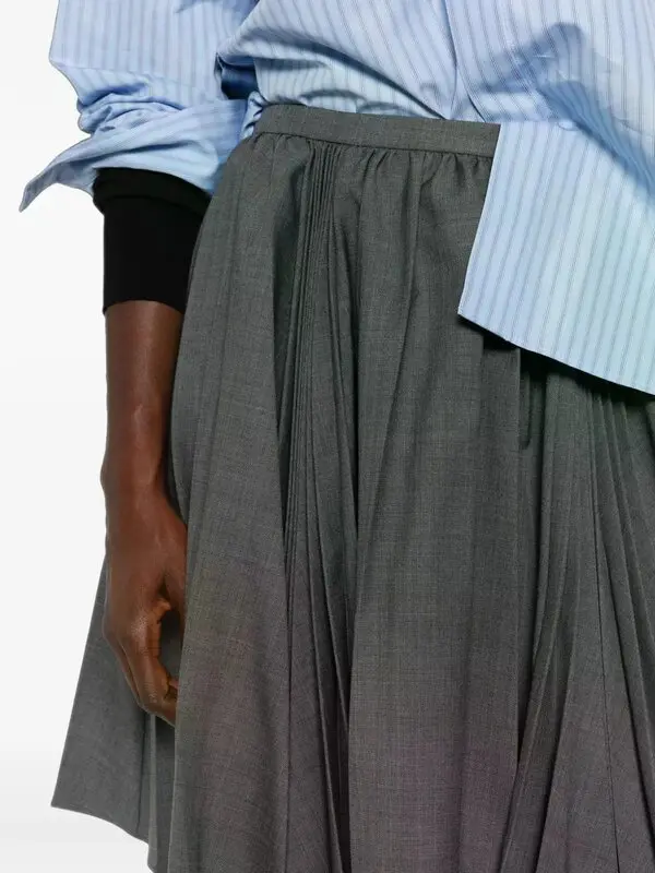 SHUSHU/TONG Pleated Midi Skirt