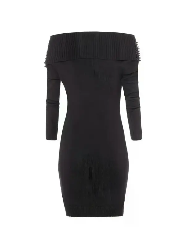 FRACOMINA Embellished Off-the-shoulder Mini Dress