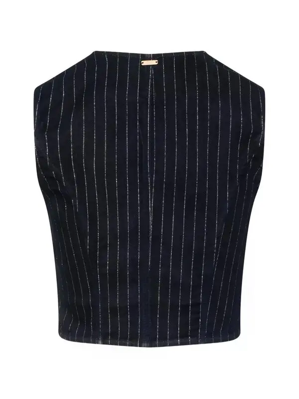 FRACOMINA Pinstripe Denim Waistcoat