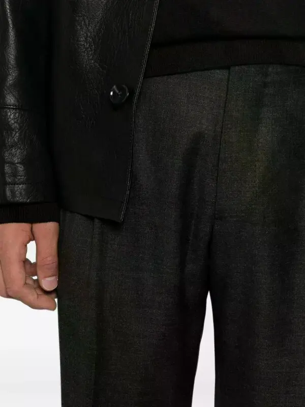 BERWICH Barber Long Pleated Tailored Trousers