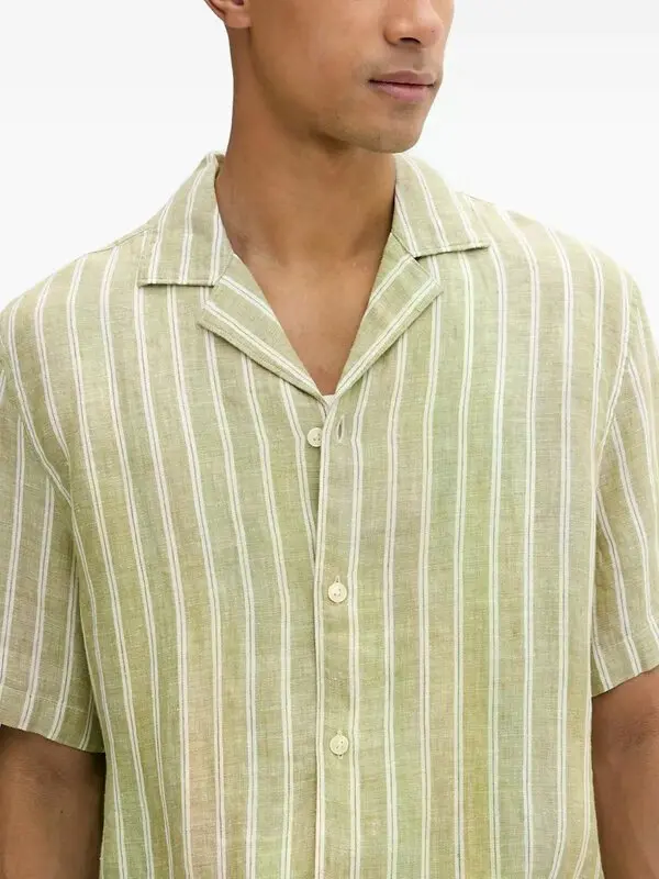 Marc O'polo Vertical-stripe Short-sleeve Shirt