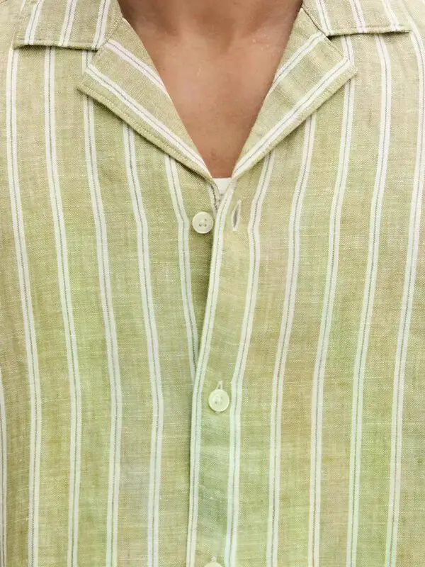Marc O'polo Vertical-stripe Short-sleeve Shirt