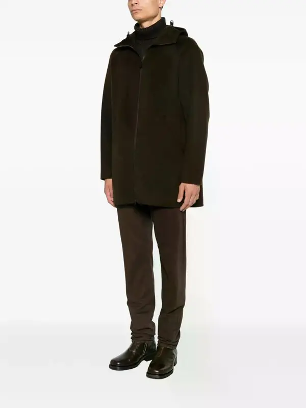 Aspesi Super Doppel Hooded Zip-up Coat