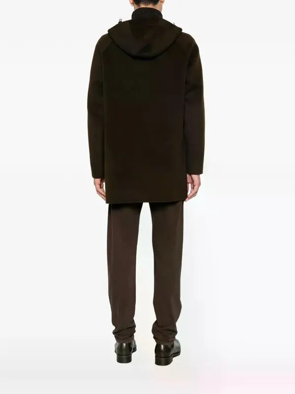 Aspesi Super Doppel Hooded Zip-up Coat