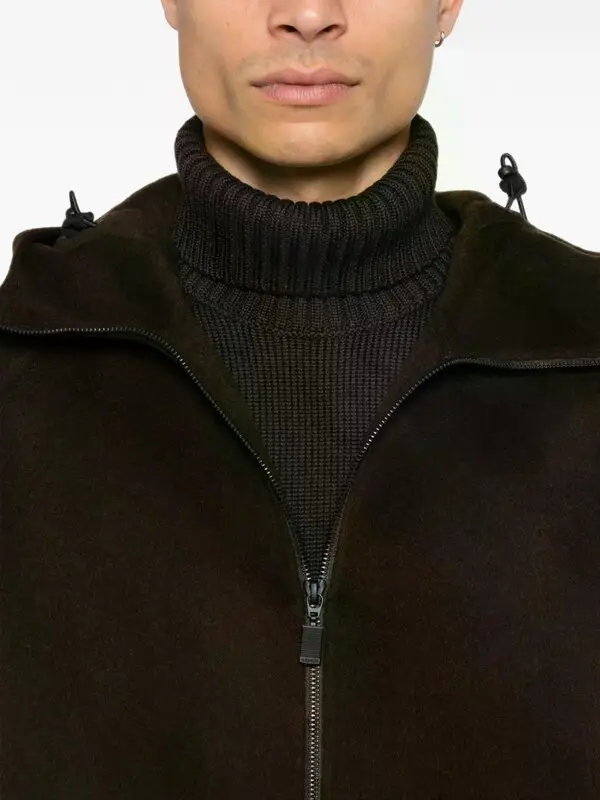 Aspesi Super Doppel Hooded Zip-up Coat