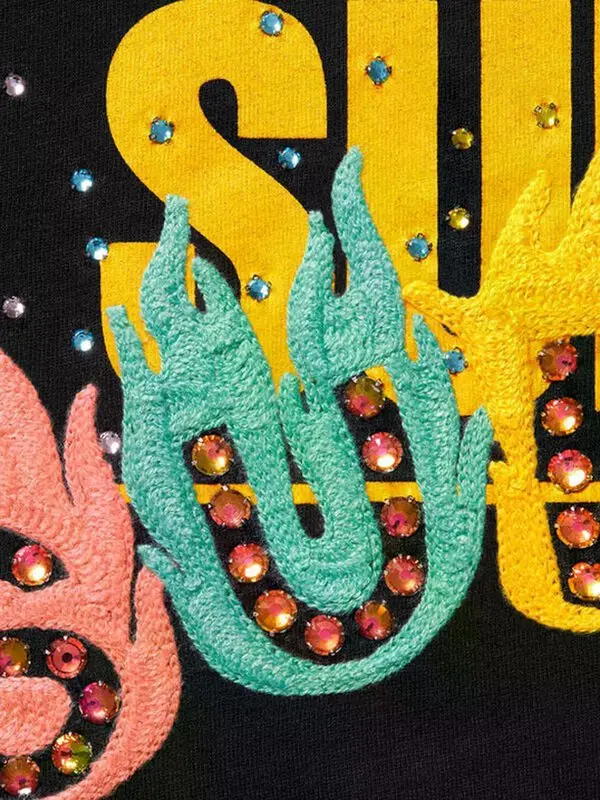 Supreme Undisputed Crystal-embellished T-shirt