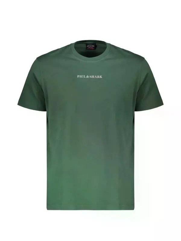 Paul & Shark Logo-print Cotton T-shirt - Green