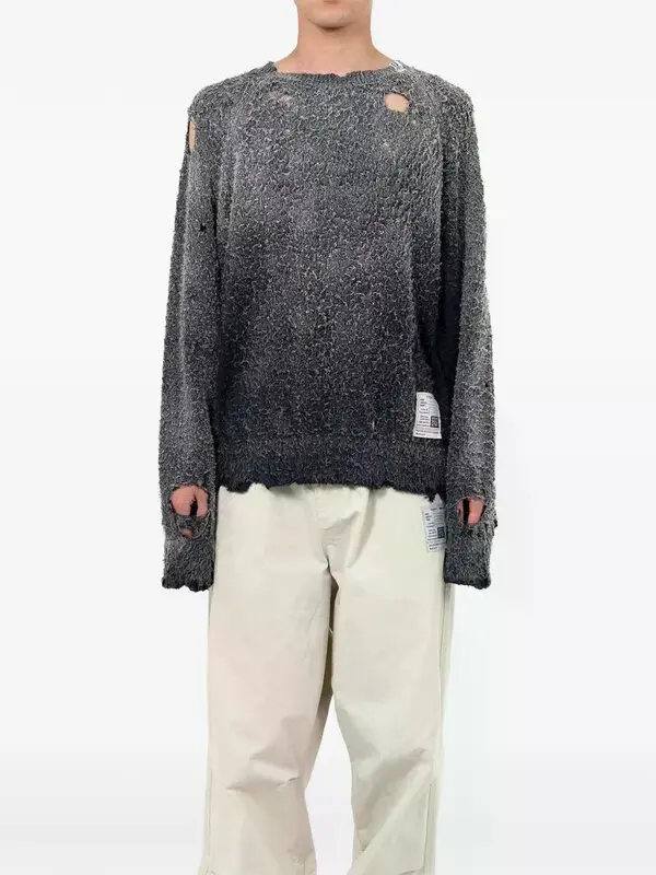 Mihara Yasuhiro Sun Faded Distressed Sweater