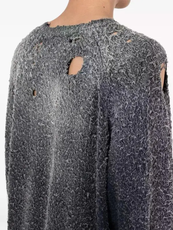 Mihara Yasuhiro Sun Faded Distressed Sweater