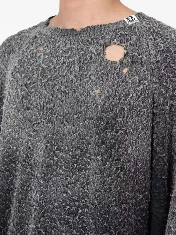 Mihara Yasuhiro Sun Faded Distressed Sweater