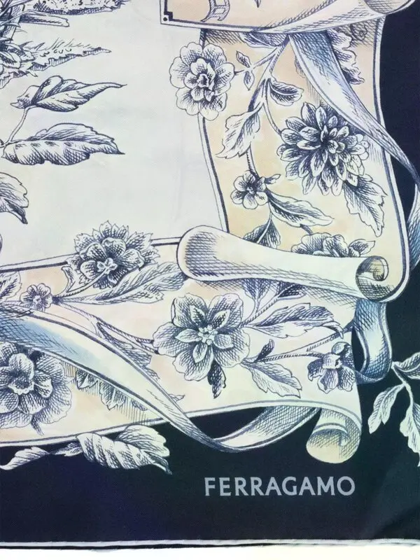 FERRAGAMO Floral-motif Scarf