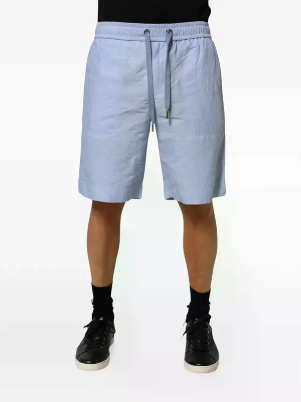 Dolce & Gabbana Drawstring Linen Shorts