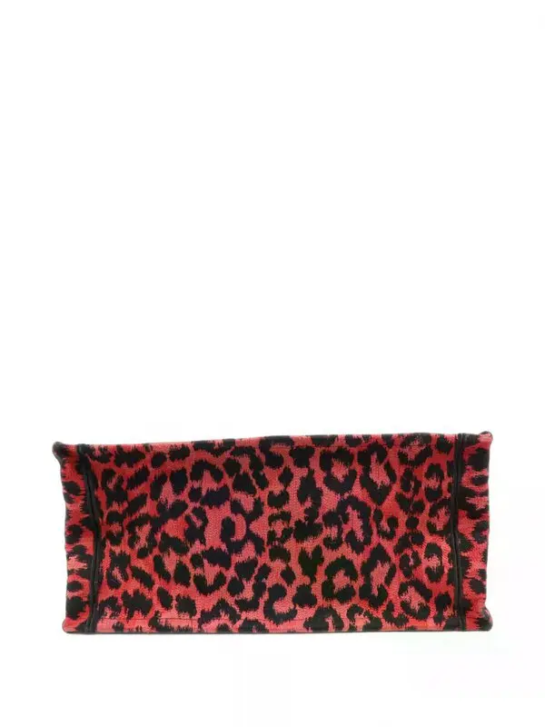 Dior Medium Book Tote Leopard-print Tote Bag
