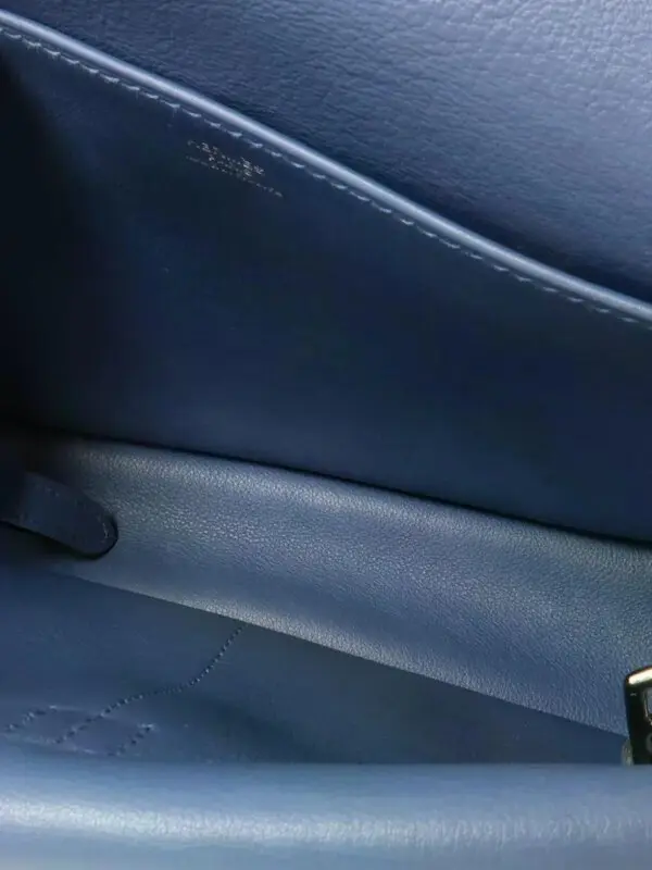 Hermès Mini Halzan Leather Shoulder Bag
