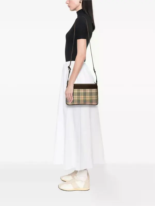 Burberry 2000-2017 House Check Canvas Crossbody Bag - Neutrals