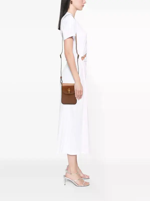 Gucci 2016-2026 Mini Calfskin Bamboo Top Handle Bag Satchel