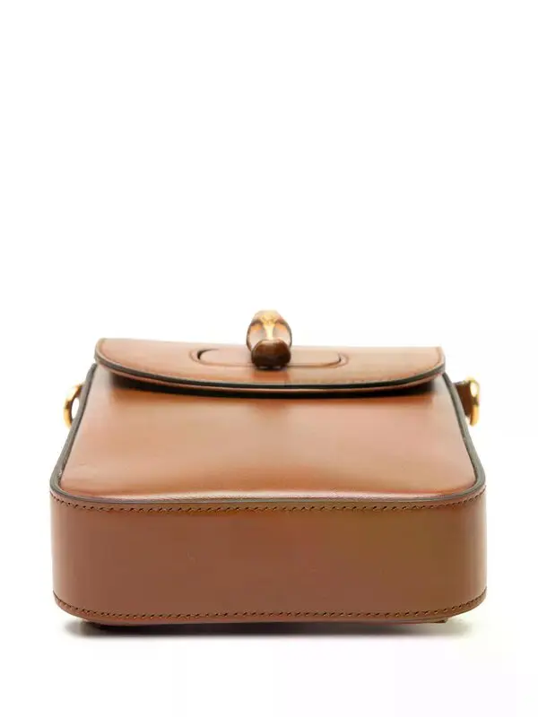 Gucci 2016-2026 Mini Calfskin Bamboo Top Handle Bag Satchel