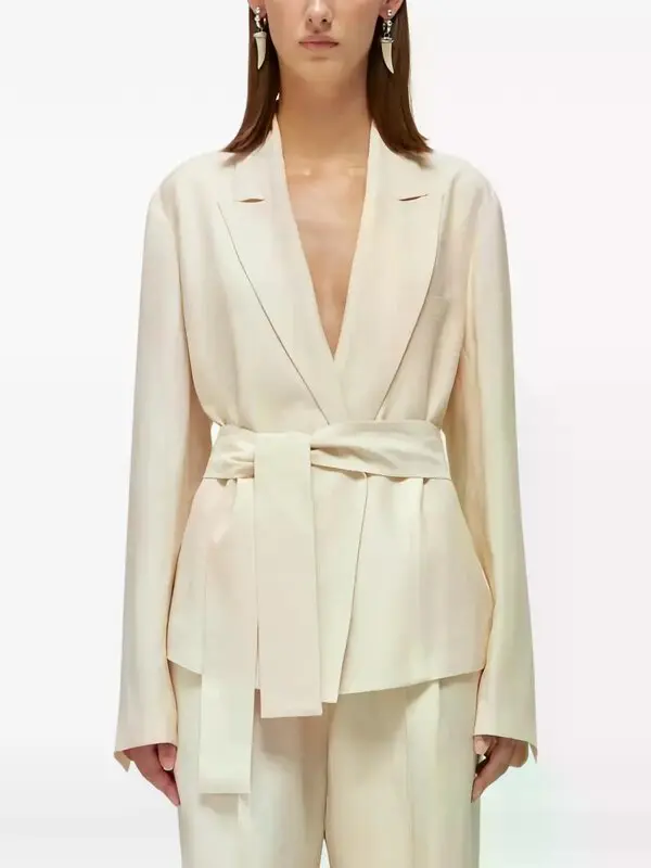 BLUGIRL Belted Wrap-front Blazer