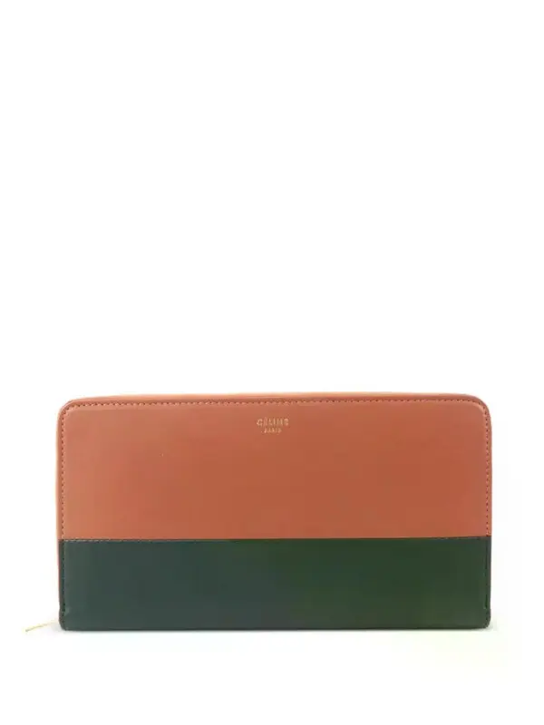 Celine Large Zipped Wallet - Brown