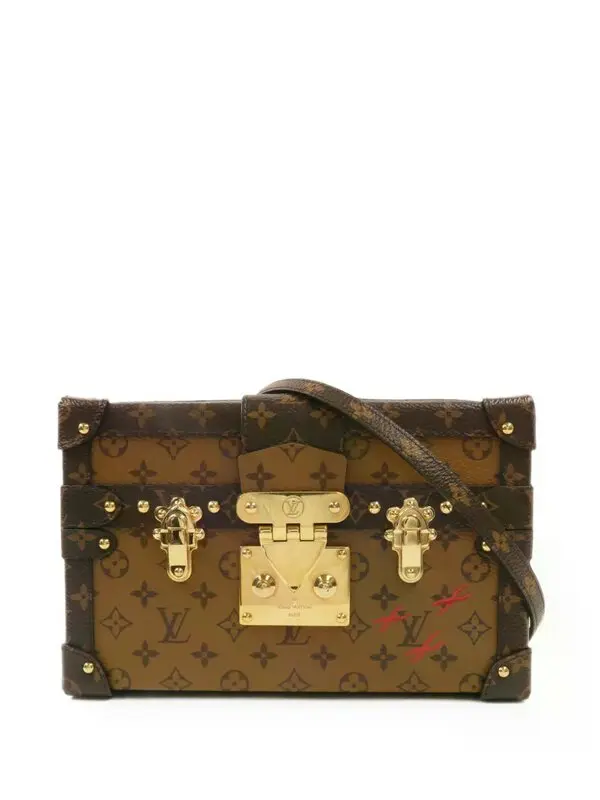 LOUIS VUITTON Petite Malle Monogram Reverse Shoulder Bag