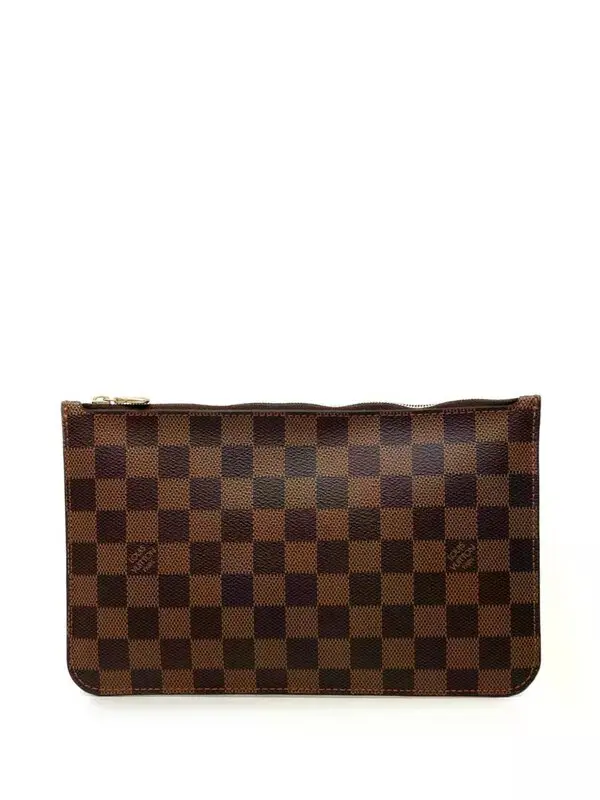 LOUIS VUITTON 2009 Damier Ebene Neverfull Mm Pouch - Brown