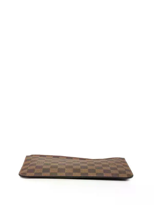 LOUIS VUITTON 2009 Damier Ebene Neverfull Mm Pouch