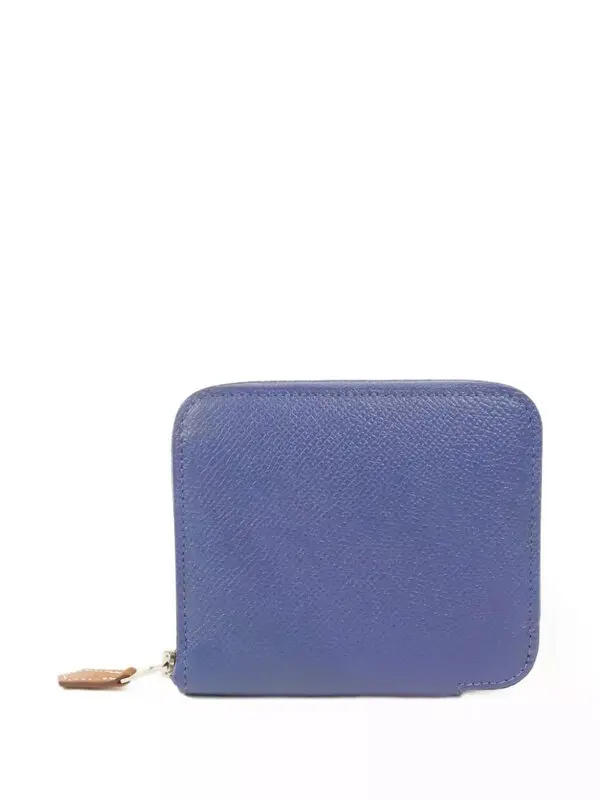 Hermès Silk In Compact Leather Wallet