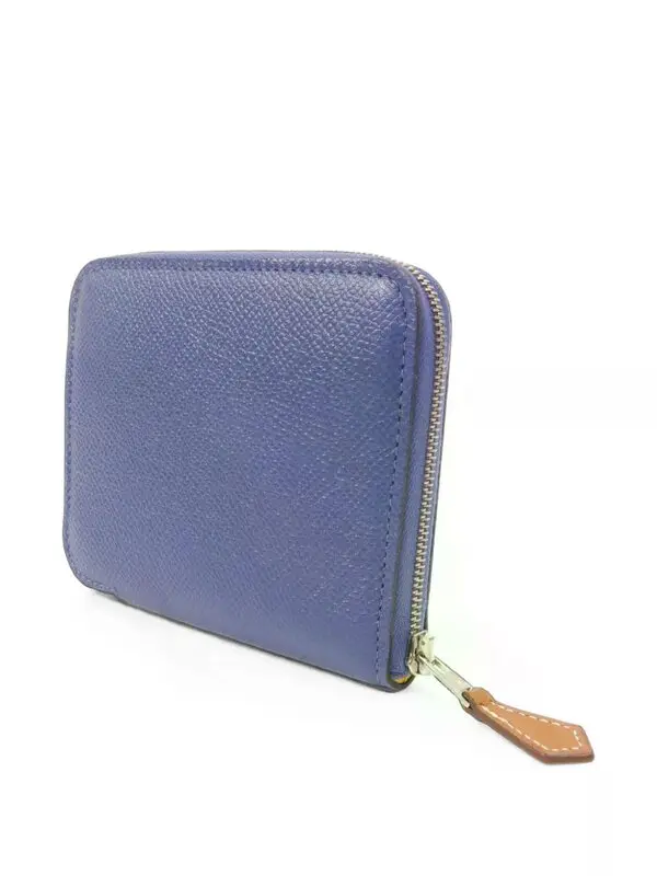 Hermès Silk In Compact Leather Wallet