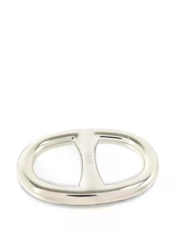 Hermès Chaine D'ancre Scarf Ring - Silver