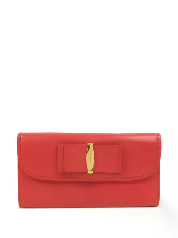 FERRAGAMO Vara Bow Leather Wallet