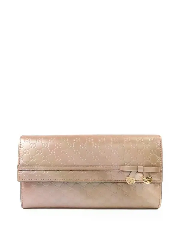 Gucci Guccissima Bow Long Wallet