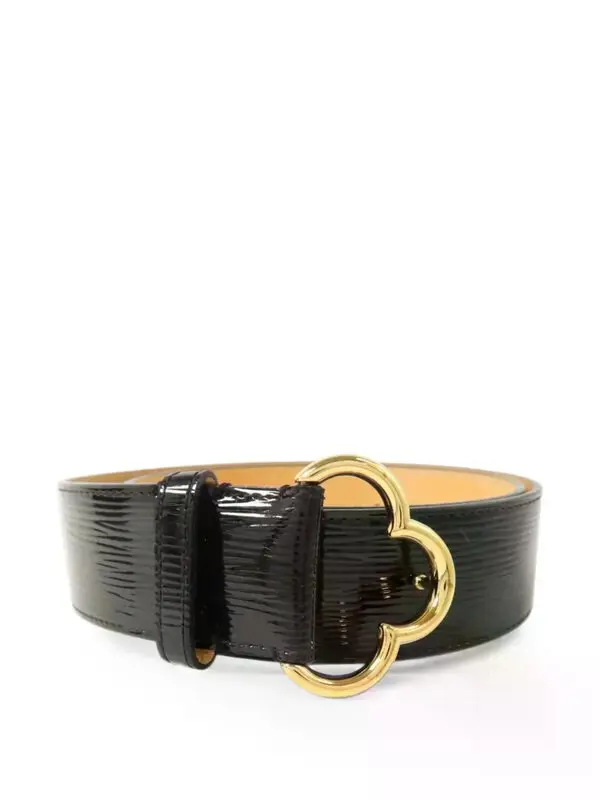 LOUIS VUITTON Epi Fleur Belt - Black