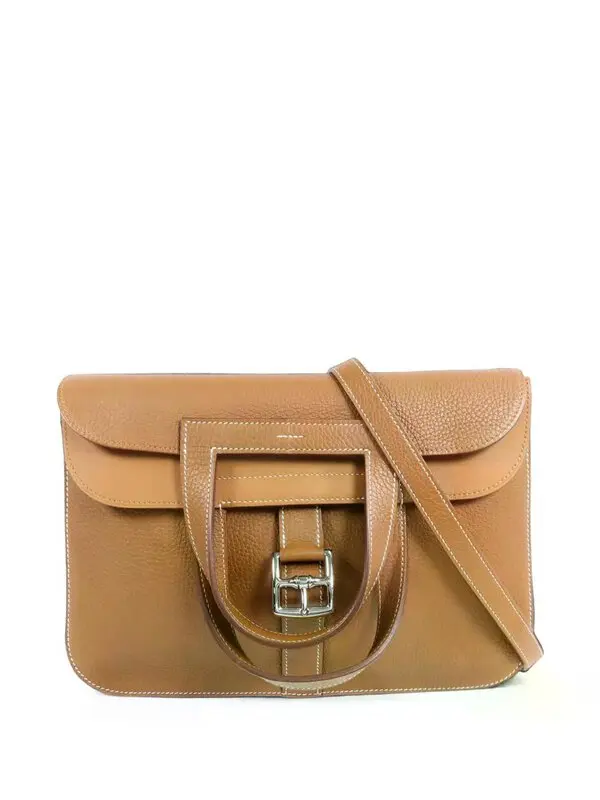 Hermès Halzan Shoulder Bag - Brown