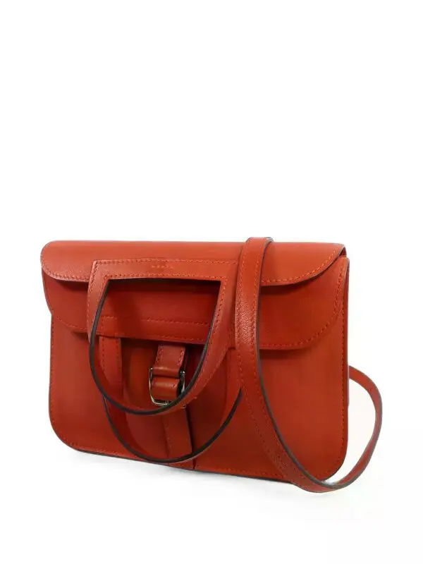 Hermès Mini Halzan Leather Shoulder Bag