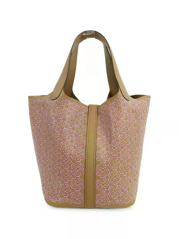 Hermès Picotin Pm Floral-print Tote Bag