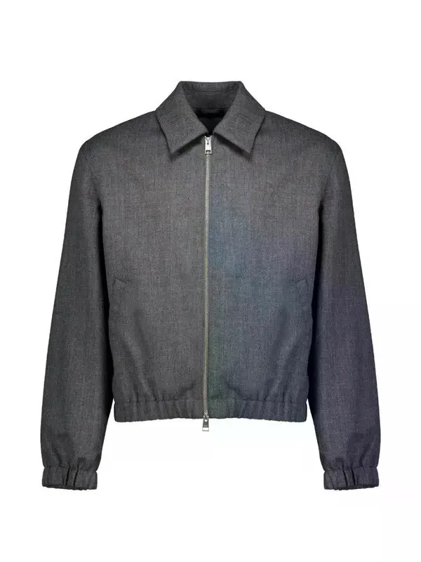 AMI Paris Wool Padded Jacket With De Coeur