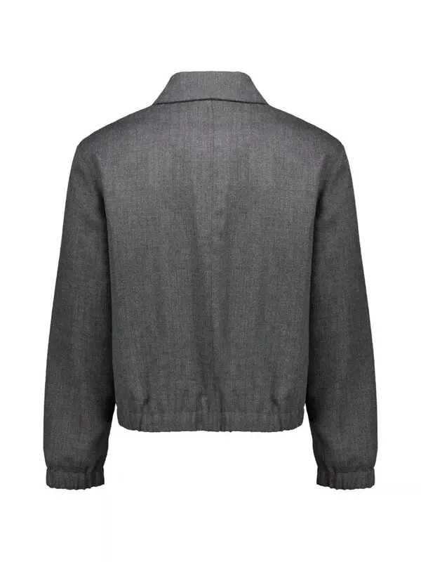 AMI Paris Wool Padded Jacket With De Coeur
