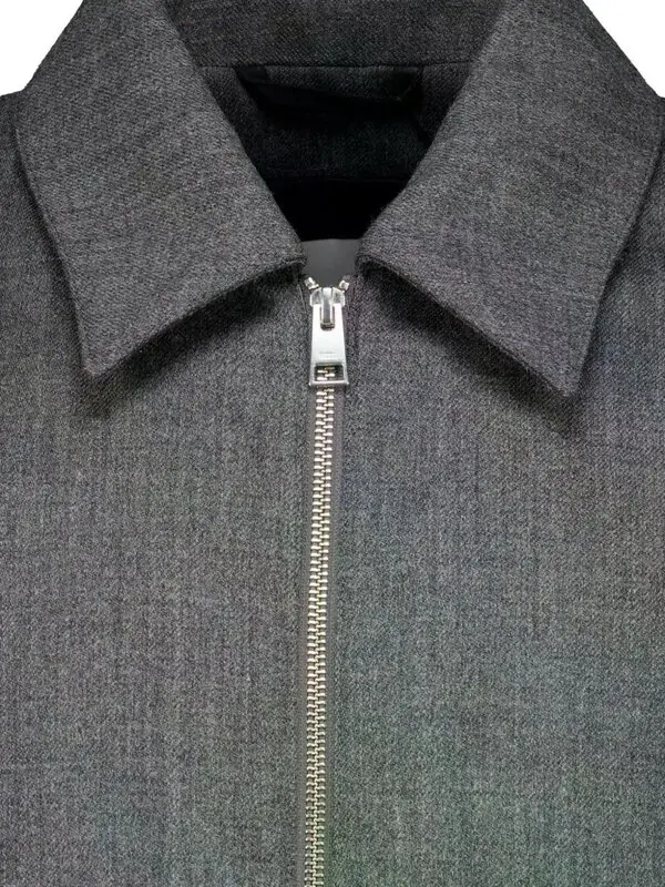 AMI Paris Wool Padded Jacket With De Coeur