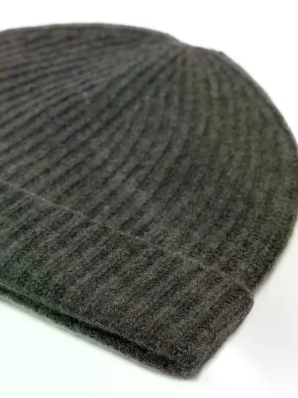 N.peal Ribbed-knit Beanie Hat