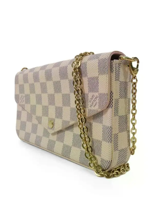 LOUIS VUITTON Felicia Damier Azur Shoulder Bag