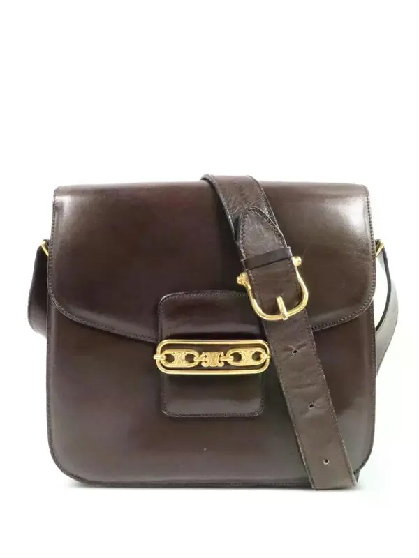 Celine Triomphe Shoulder Bag - Brown