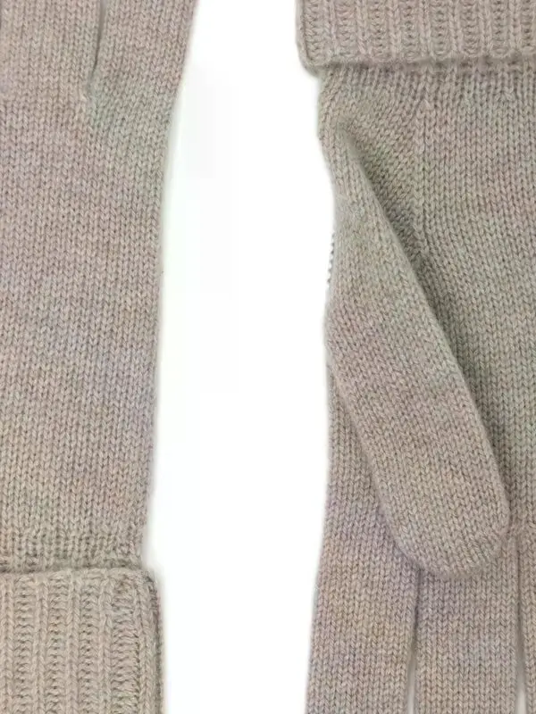 N.peal Ribbed Cashmere Gloves
