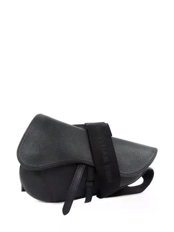 Dior Saddle Leather Shoulder Bag - Black